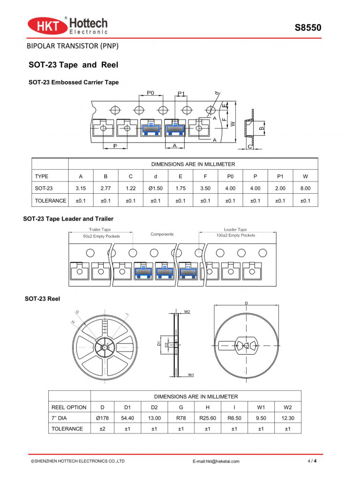 S8550 datasheet page 4
