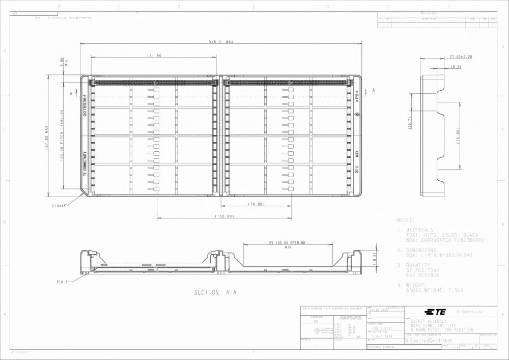 TE Connectivity 2-2355626-1 drawing page 6