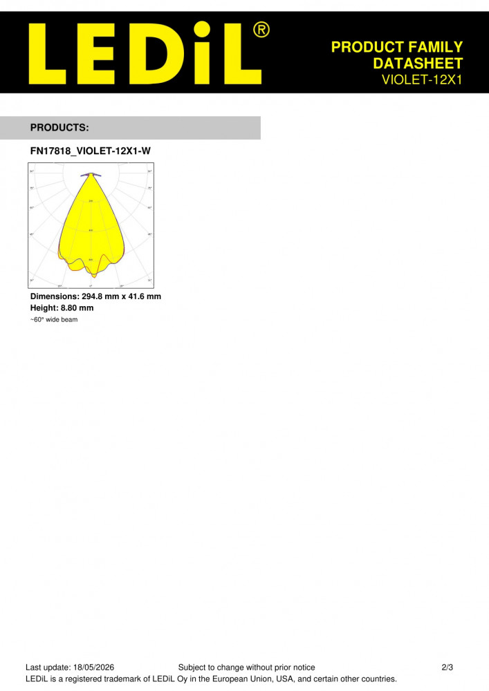VIOLET-12X1-W technical document page 2