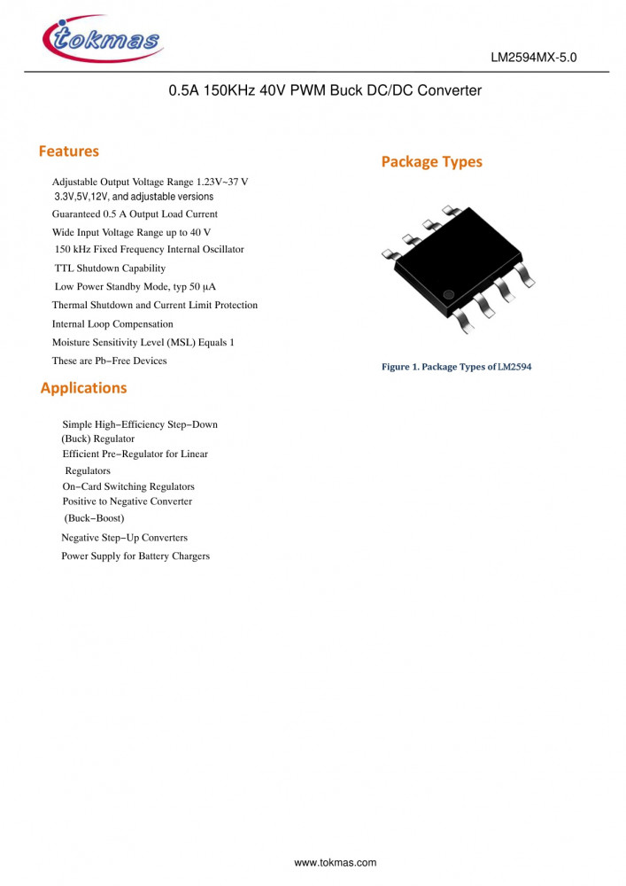 LM2594 datasheet page 1