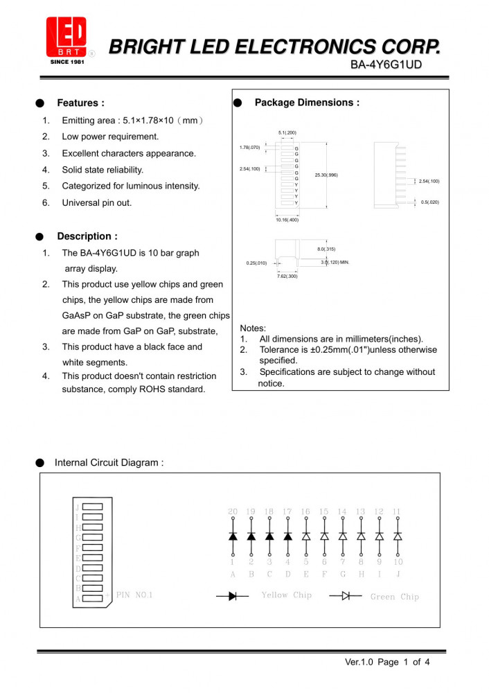 BA-4Y6G1UD datasheet page 1
