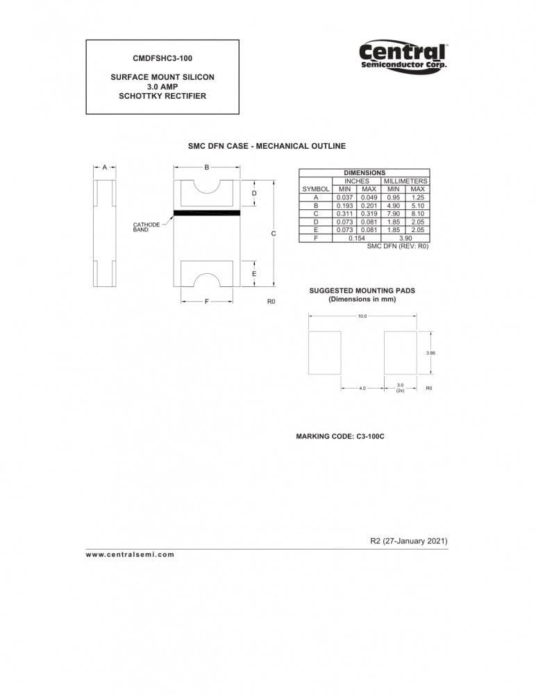 CMDFSHC3-100 datasheet page 2
