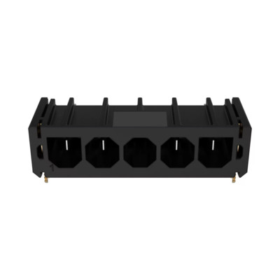 Super Sabre Right-Angle Header, 7.50mm Pitch, 5 Circuits, Circuit 3 Voided, Glow-Wire Capable, 3.81mm Tail Length, with Board Lock, Complies with UL1977 Finger Proof Standards for sale