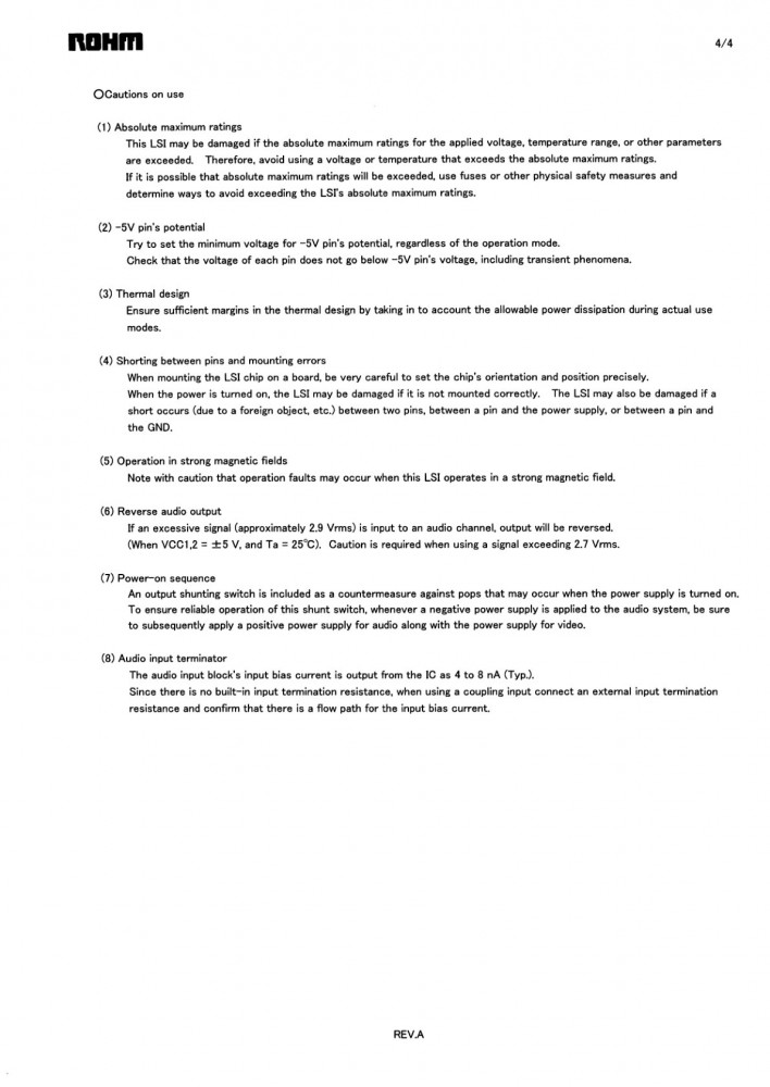 BD3826FS-E2 datasheet page 4