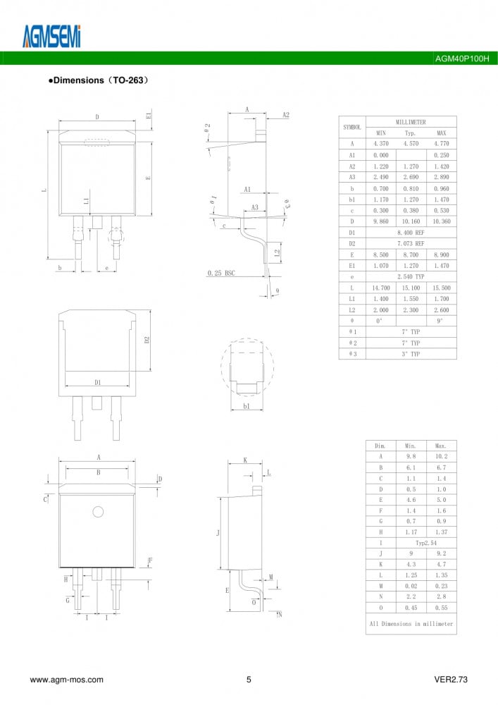 AGM40P100H datasheet page 5