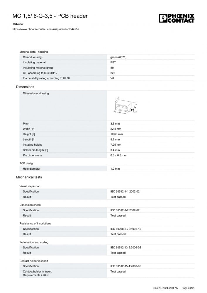 Phoenix Contact 1844252 technical document page 3