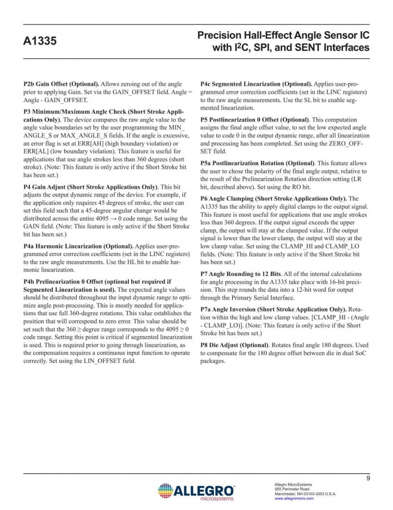 A1335 datasheet page 9