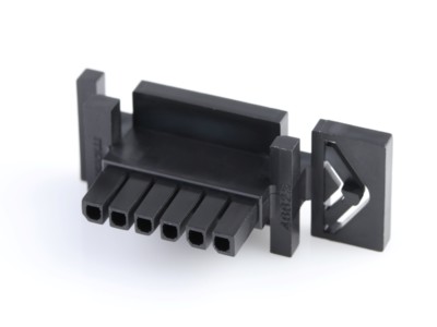 Micro-Fit BMI Header, Surface Mount, Single Row, Right-Angle, with Solder Tab, 0.38µm Gold (Au) Selective Plating, 10 Circuits, Tape and Reel