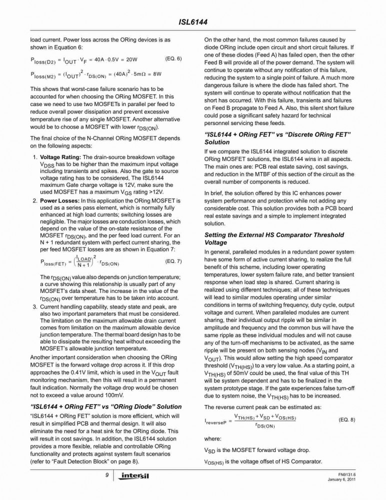 ISL6144IV datasheet page 9