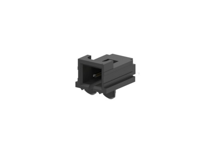 2.54mm Pitch SL Header, Single Row, Right-Angle, LCP, Shrouded, Surface Mount, Matte Tin (Sn) Plating, 2 Circuits