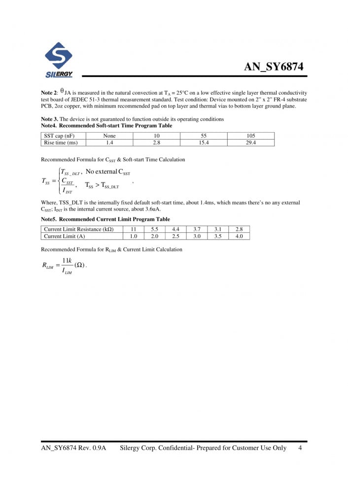 SY6874DBC datasheet page 4