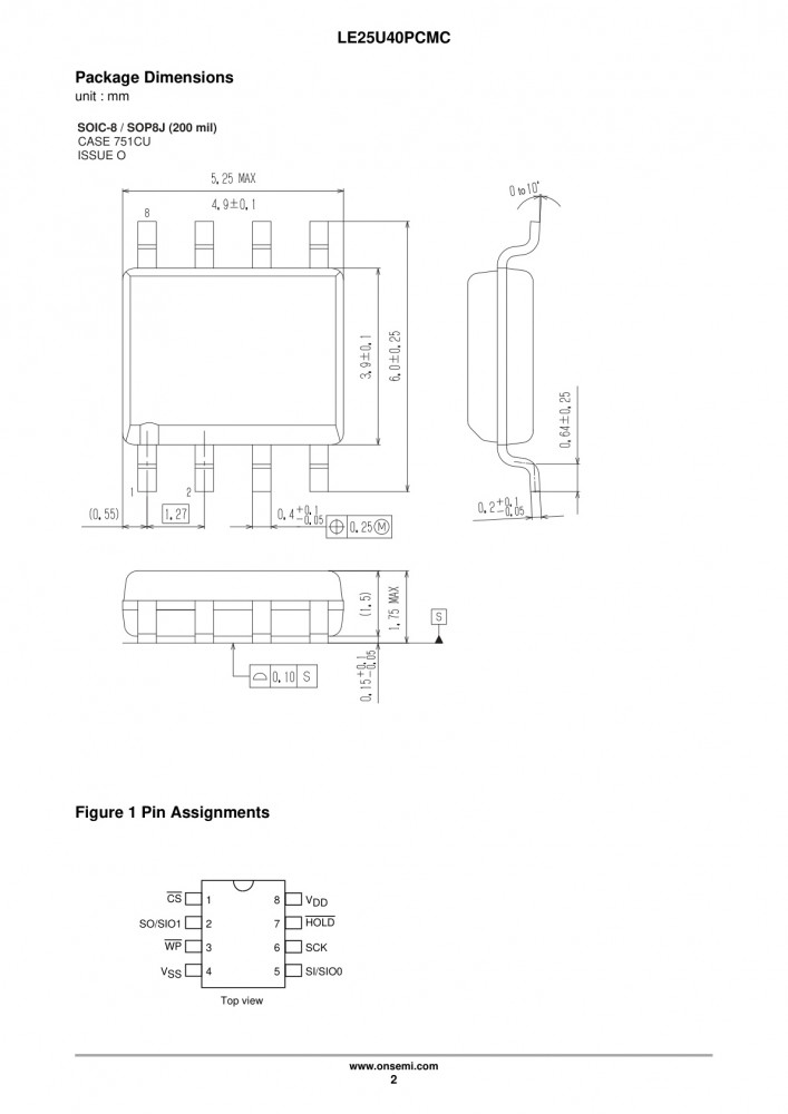 LE25U40PCMC datasheet page 3