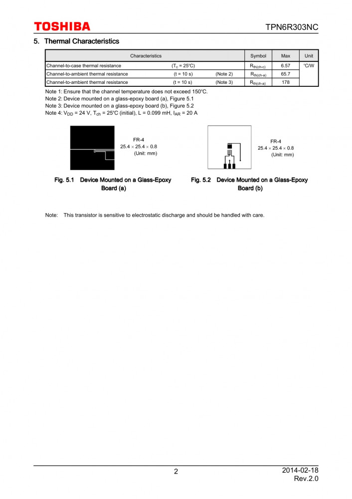 TPN6R303NC datasheet page 2