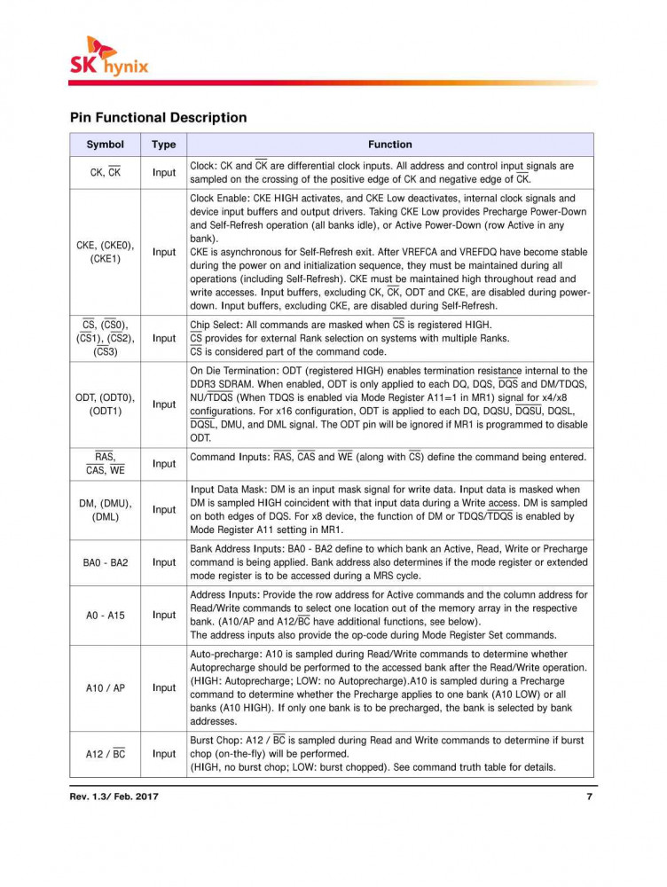 H5TC4G63EFR-RDAR datasheet page 7