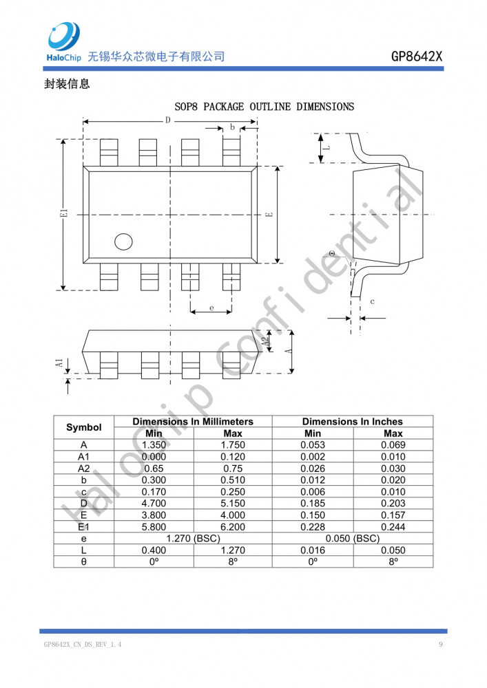 GP8642H datasheet page 9