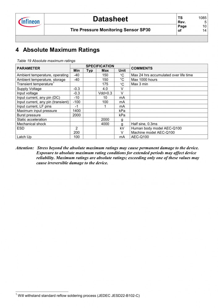 SP30 datasheet page 10