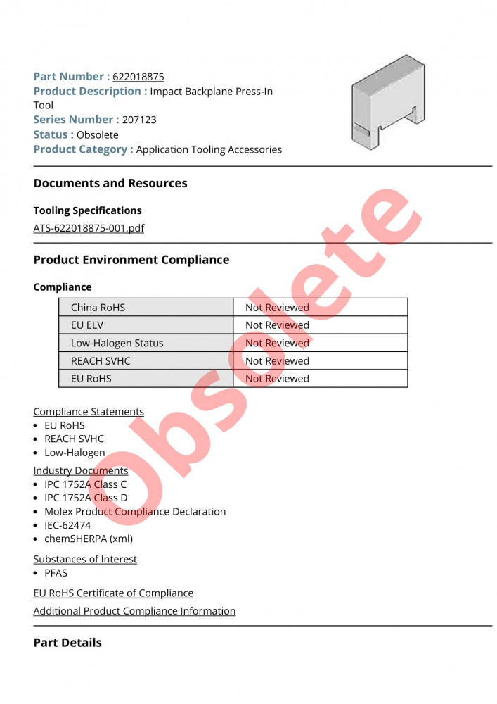 622018875 tooling specification visual reference, page 1