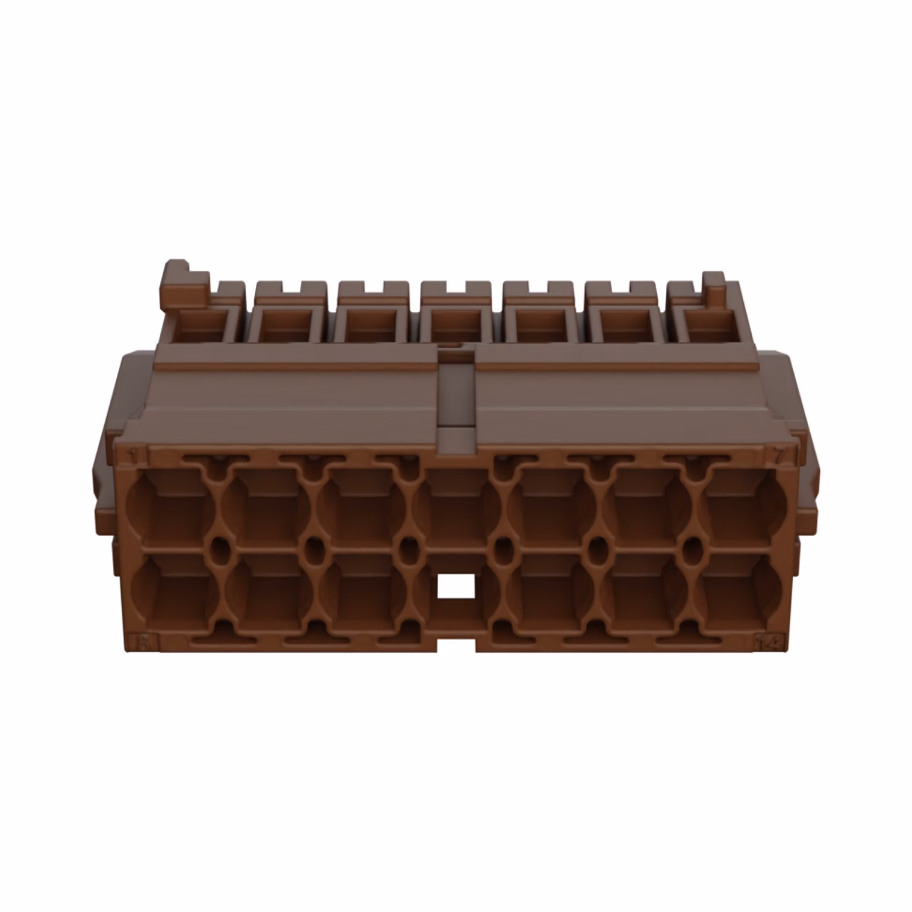 MX-DaSH 1.2 Large Terminal Receptacle Cartridge, 14 Circuits, Keying Option F, Brown for sale