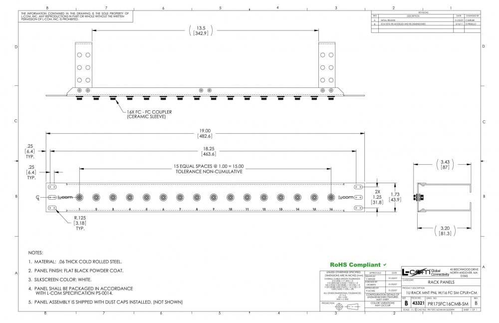 PR175FC16CMB-SM technical document page