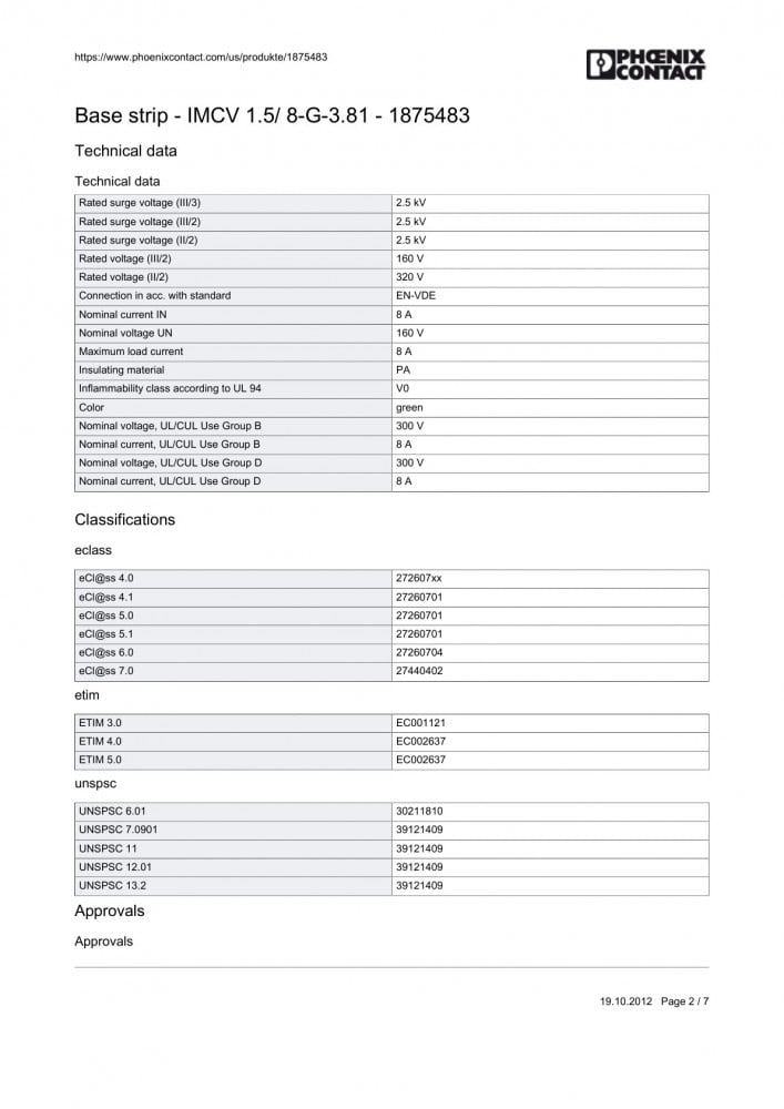 Phoenix Contact 1875483 product data page 2