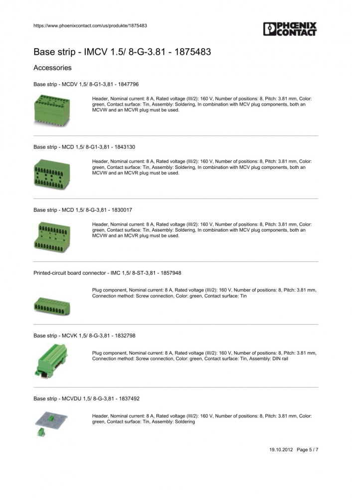 Phoenix Contact 1875483 product data page 5