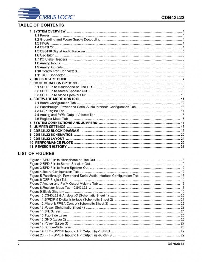 CDB43L22 technical document page 2