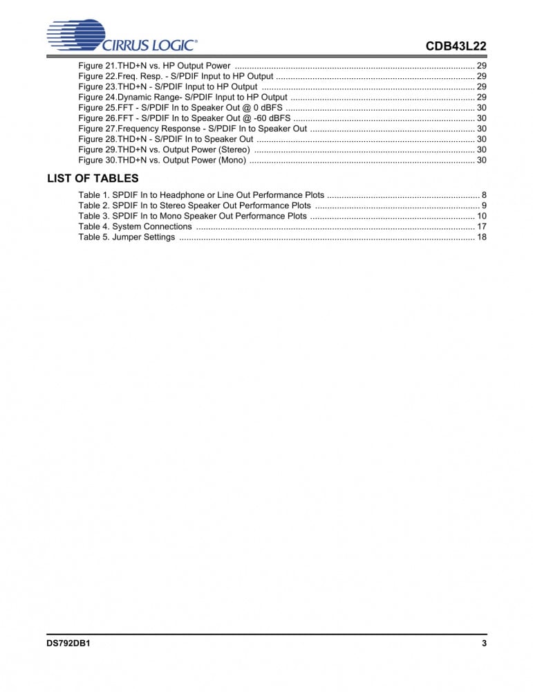 CDB43L22 technical document page 3