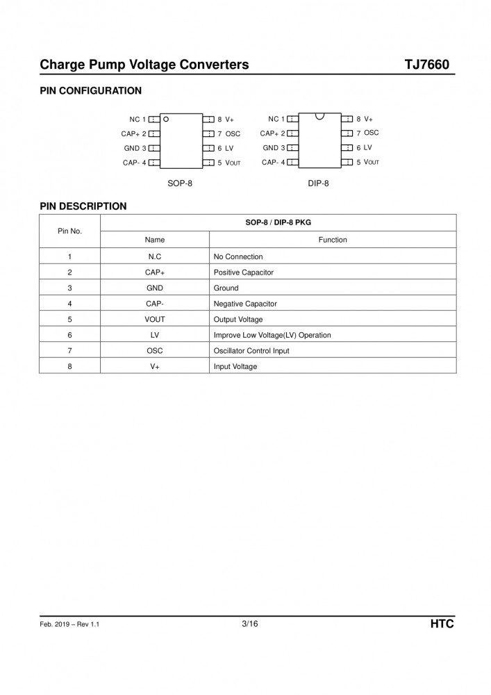 TJ7660N datasheet page 3