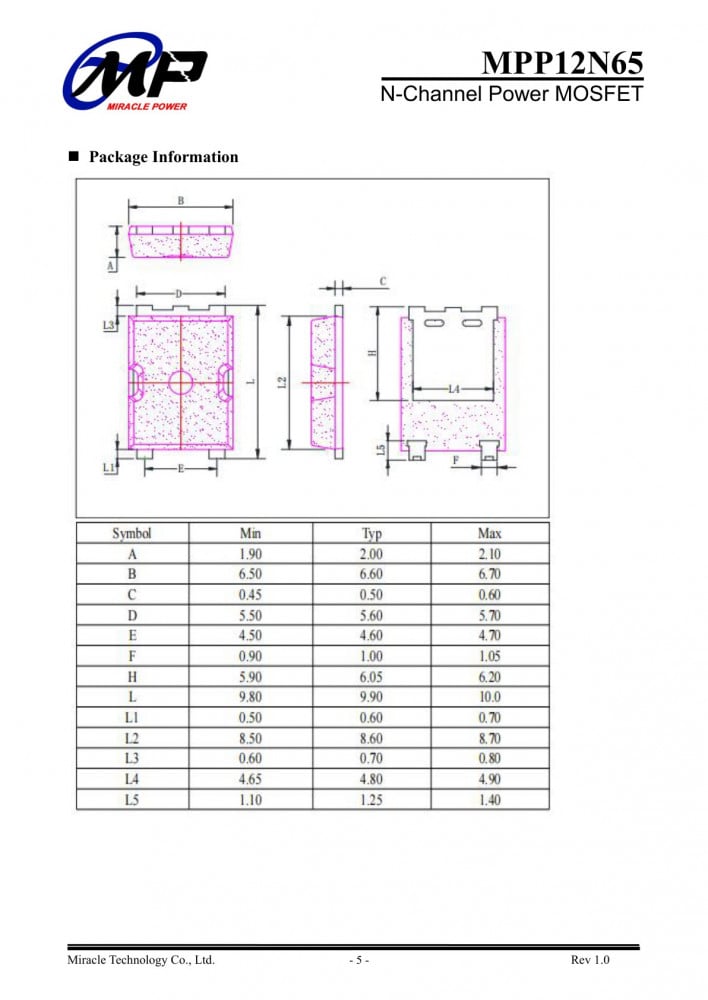 MPP12N65 datasheet page 5