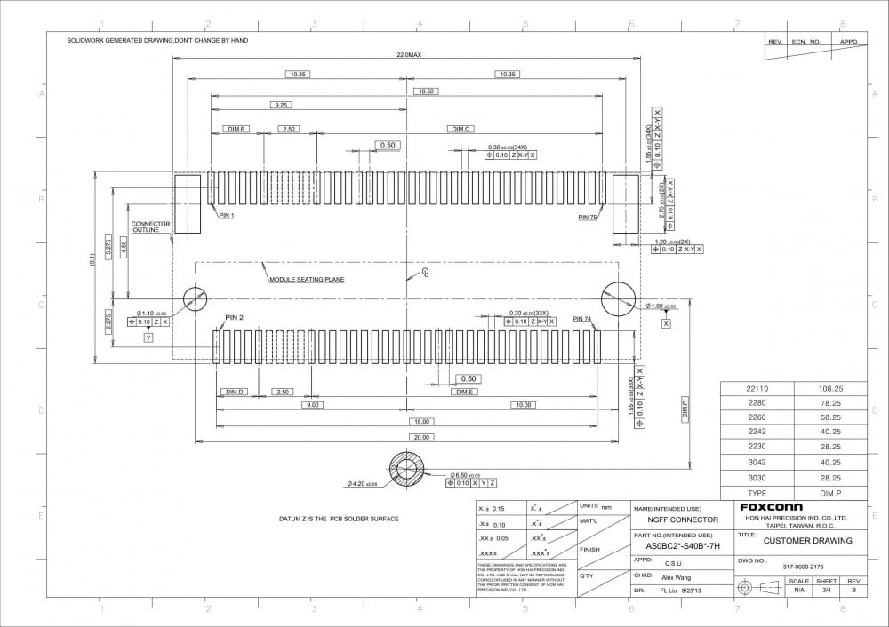 FOXCONN AS0BC21-S40BB-7H drawing page 3