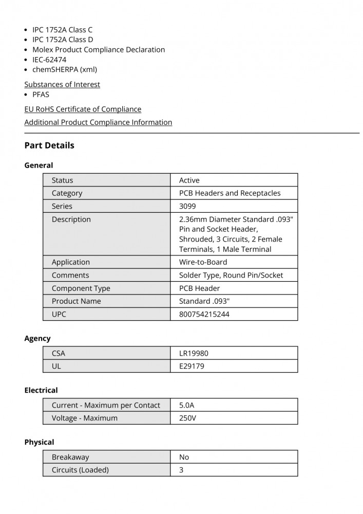MOLEX 10181037 technical drawing page 2
