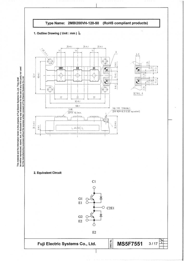 Fuji Electric specification page 3