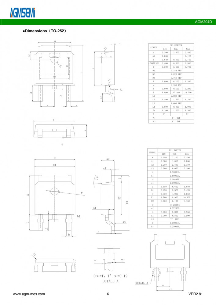AGM204D datasheet page 6