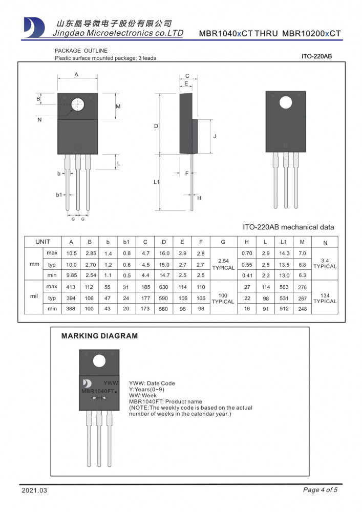 MBR10200FT datasheet page 4