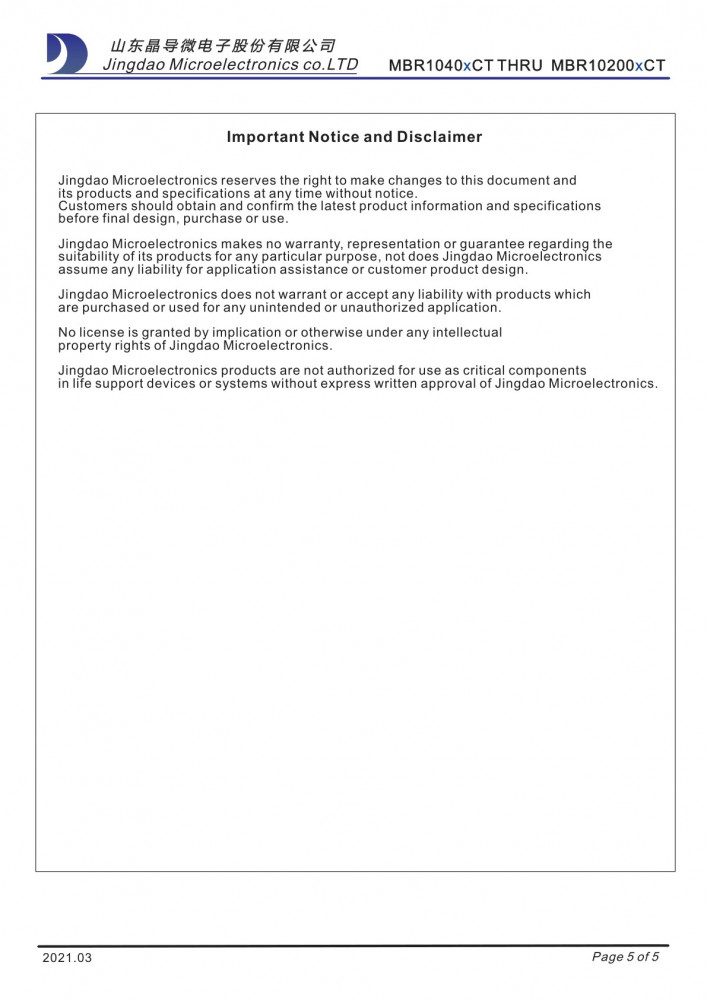 MBR10200FT datasheet page 5
