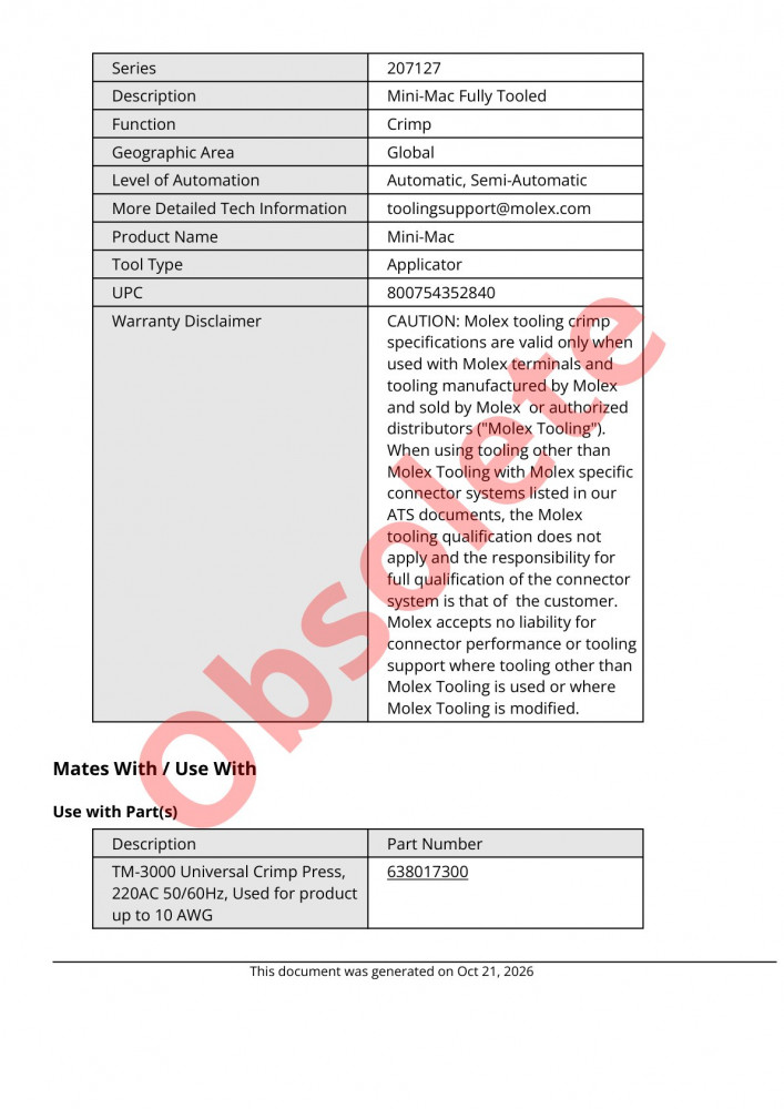 Product document image 2 for MOLEX 690371162