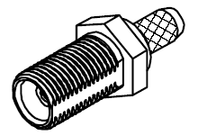 SMP Plug, Straight, Smooth Bore, PCB, Through Hole, Tray