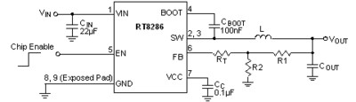 RT8287 - 3A, 21V 500kHz Synchronous Step-Down Converter