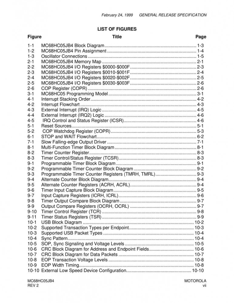 MC68HC705JB4DW datasheet page 9