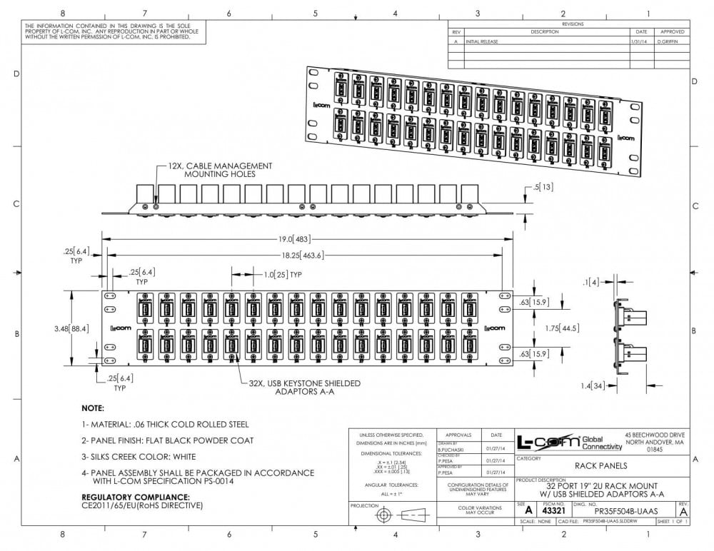 PR35F504-UAAS technical document page