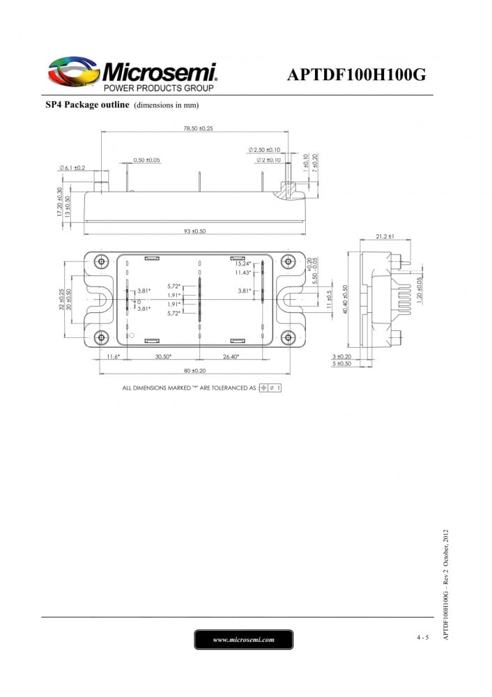 APTDF100H100G datasheet page 4