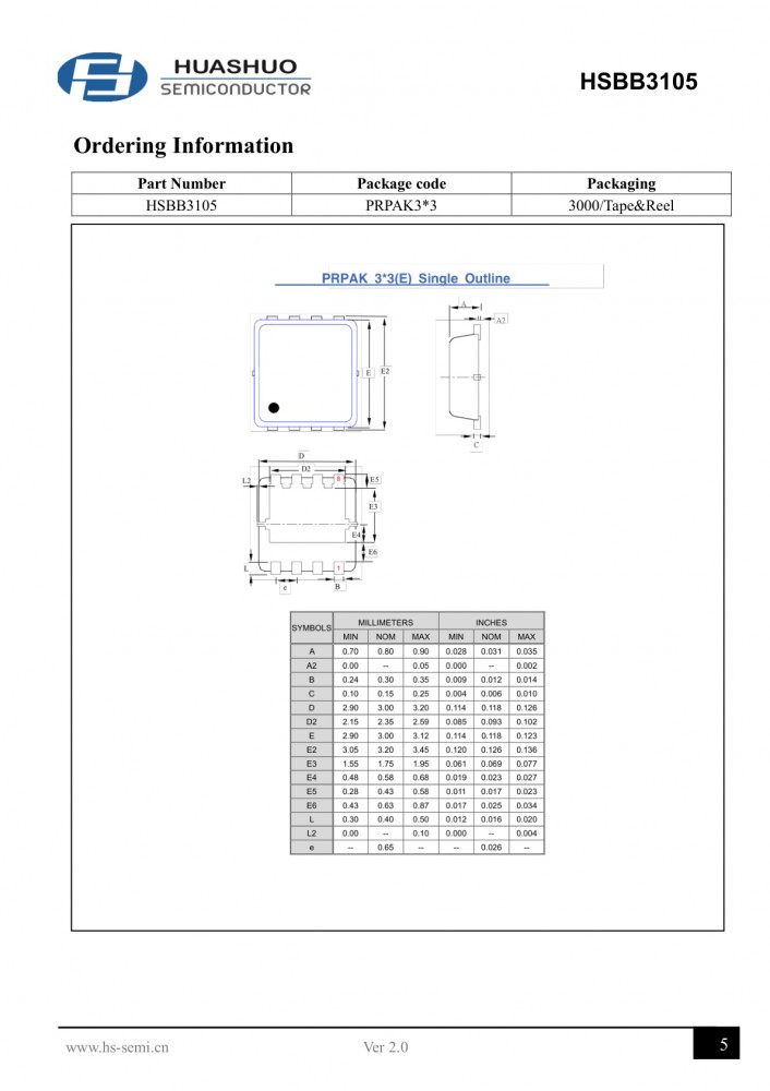 HSBB3105 datasheet page 5