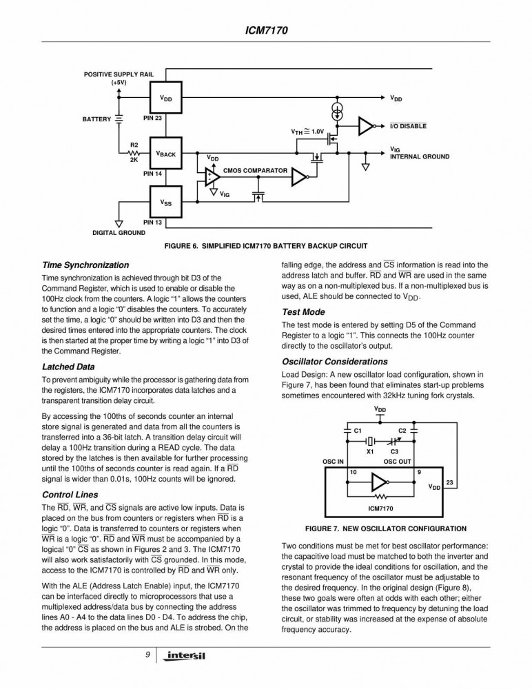 ICM7170AIBG datasheet page 10