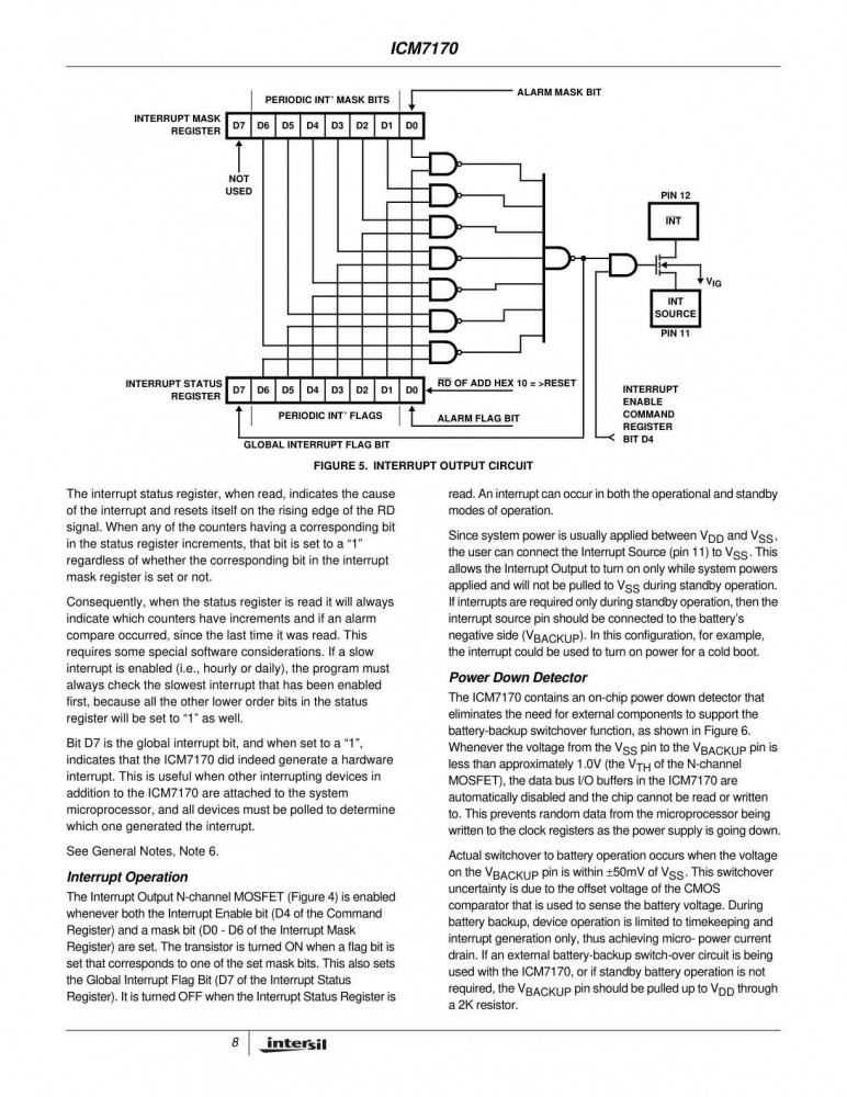 ICM7170AIBG datasheet page 9