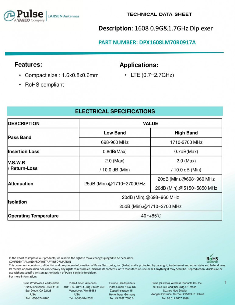 DPX1608LM70R0917A technical document page 1