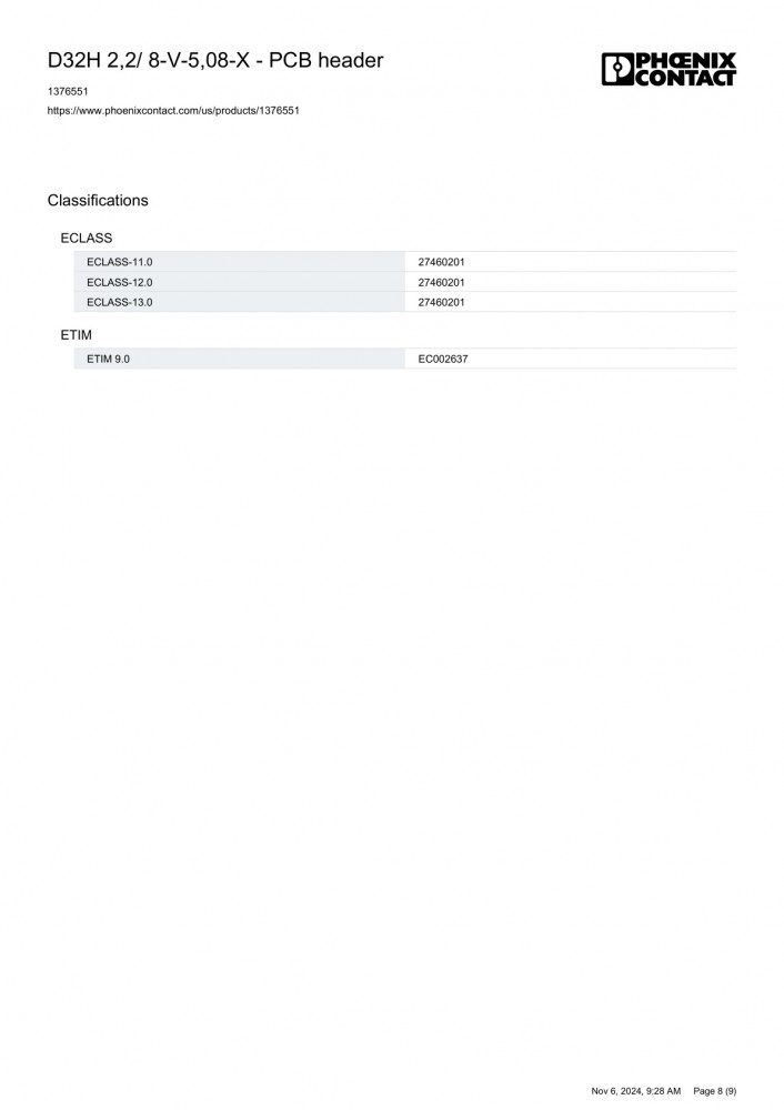Phoenix Contact 1376551 technical document page 8