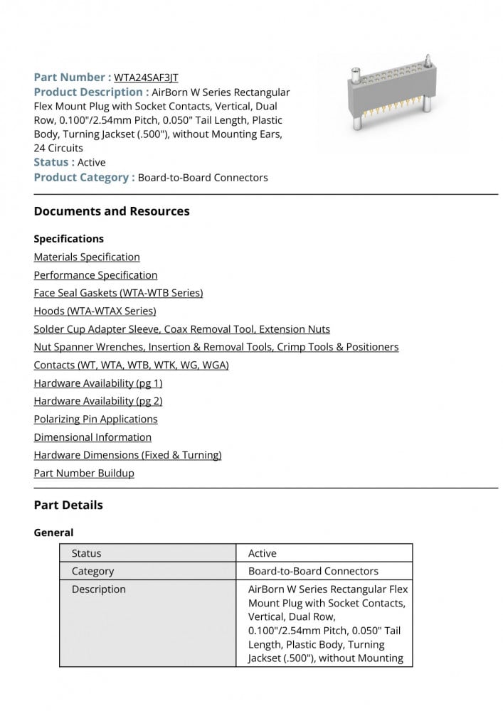 WTA24SAF3JT technical document image 1