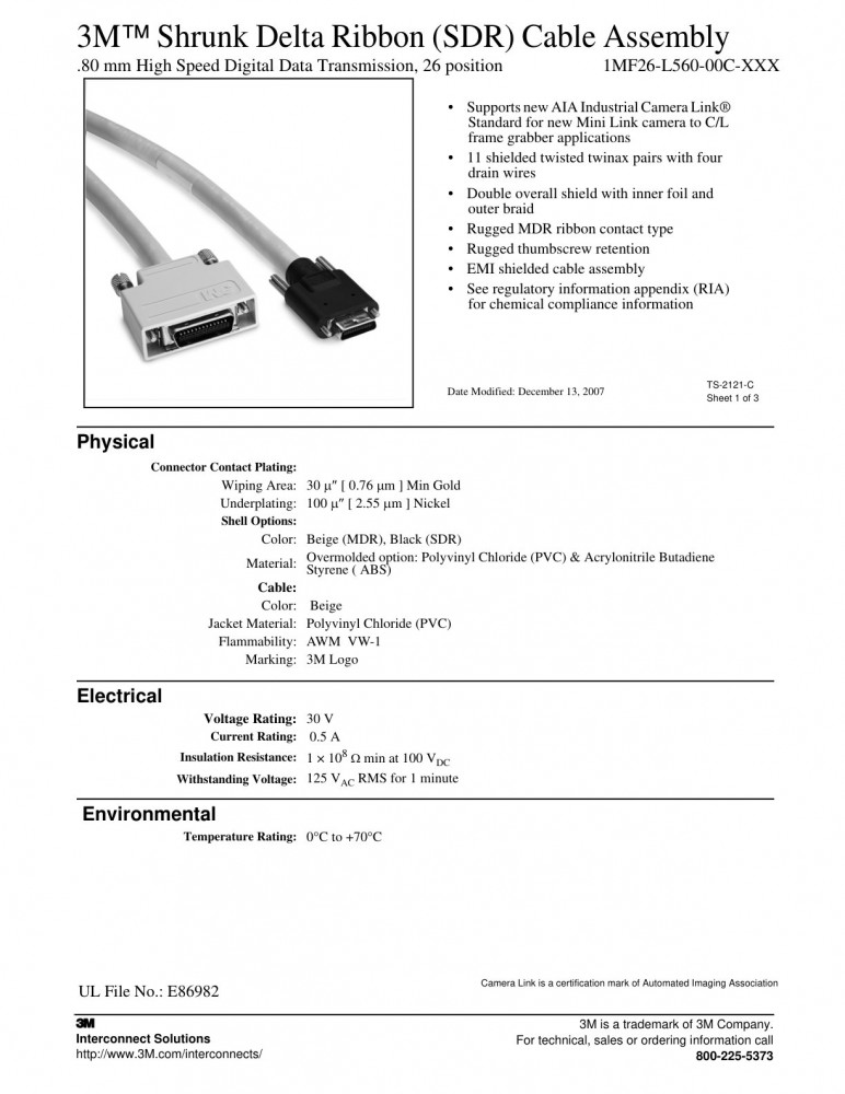 3M TS-2121-C page 1 product overview
