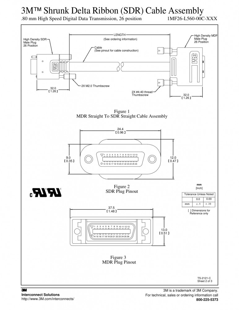 3M TS-2121-C page 2 mechanical drawing