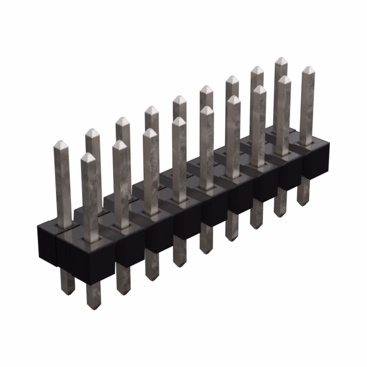 C-Grid Header, 2.54mm Pitch, Through Hole, Dual Row, Vertical, 18 Circuits, 2.54µm Tin (Sn) Plating, Tray Packaging, Lead-Free for sale